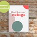 Printable Scripture Art, God is Our Refuge, Psalm 62 Poster, Instant ...