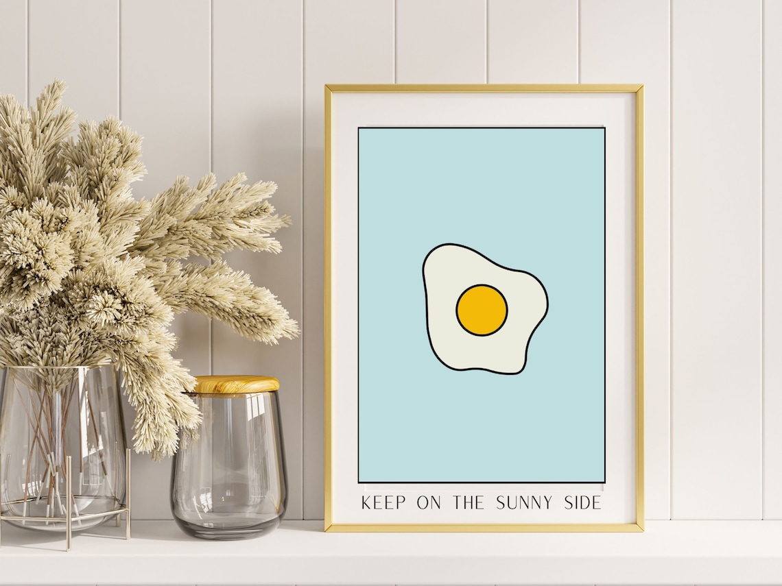Fried Egg Printable Art for Kitchen Printable Poster for - Etsy