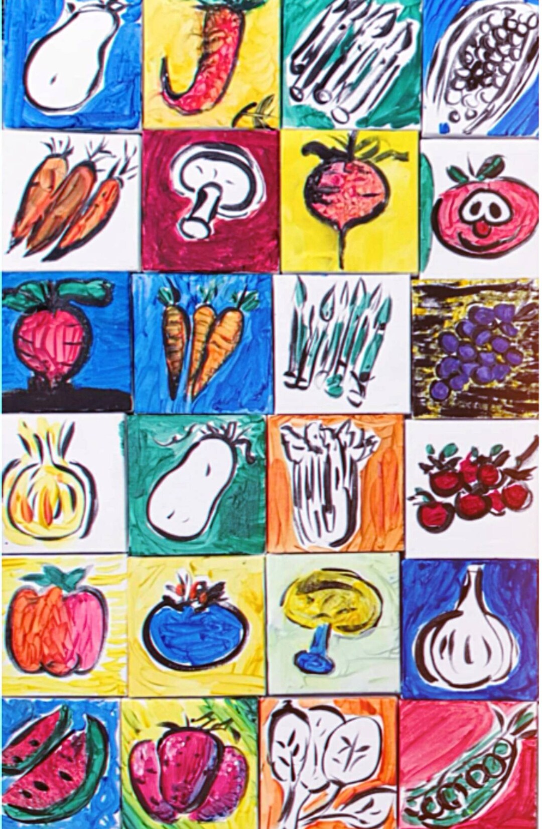 Fruit and Vegetable Garden Collage Prints - Etsy