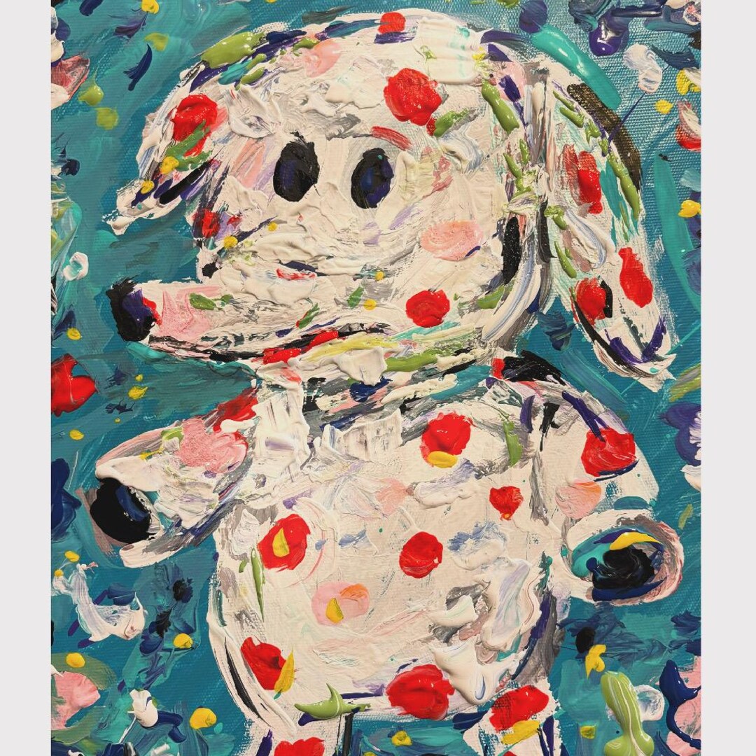 Acrylic Painting of Spotted Elephant From Island of Misfit Toys - Etsy