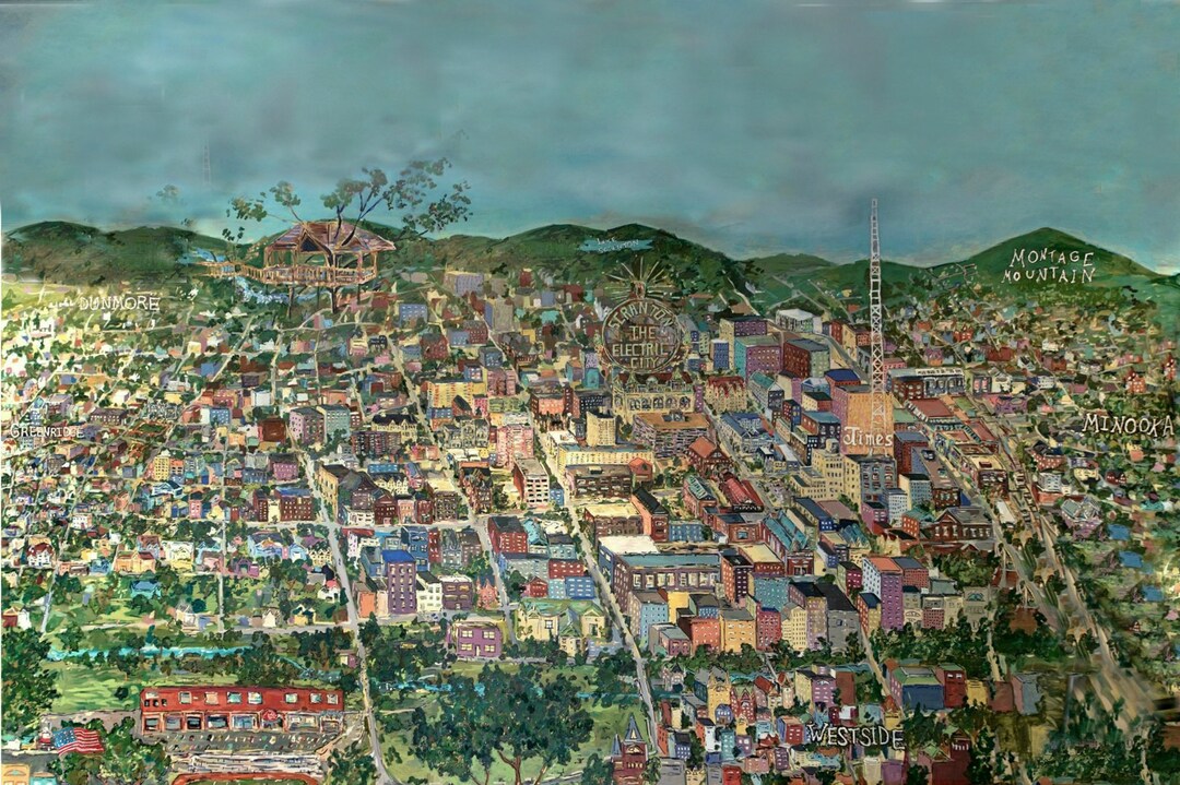 5x7 Scranton Mural Greeting Cards (set of 10) - Etsy