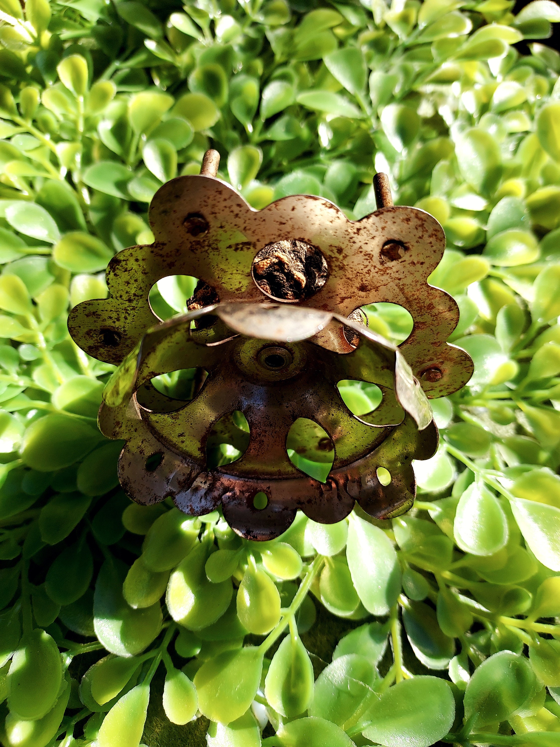 Antique Victorian Swivel Metal Thread Holder W/ Hand-sewn - Etsy