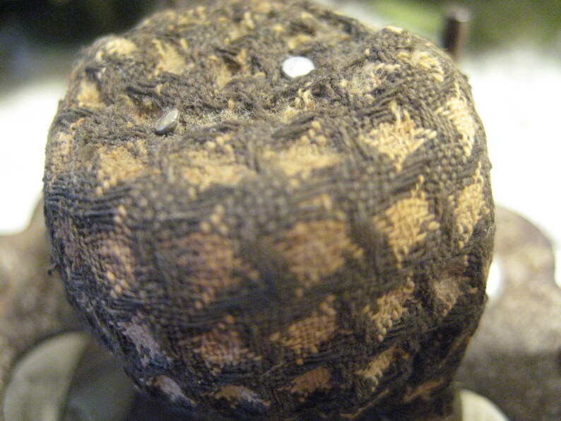 Antique Victorian Swivel Metal Thread Holder W/ Hand-sewn - Etsy