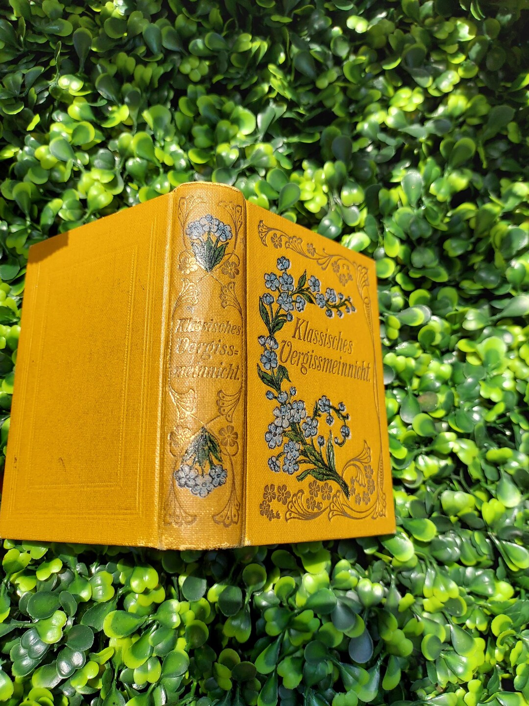 Antique German Classic Forget-me-not Pocket-size Book of Inspirations ...