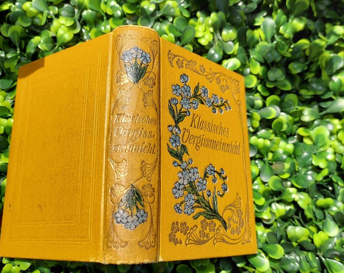 Antique German Classic Forget-me-not Pocket-size Book of Inspirations ...