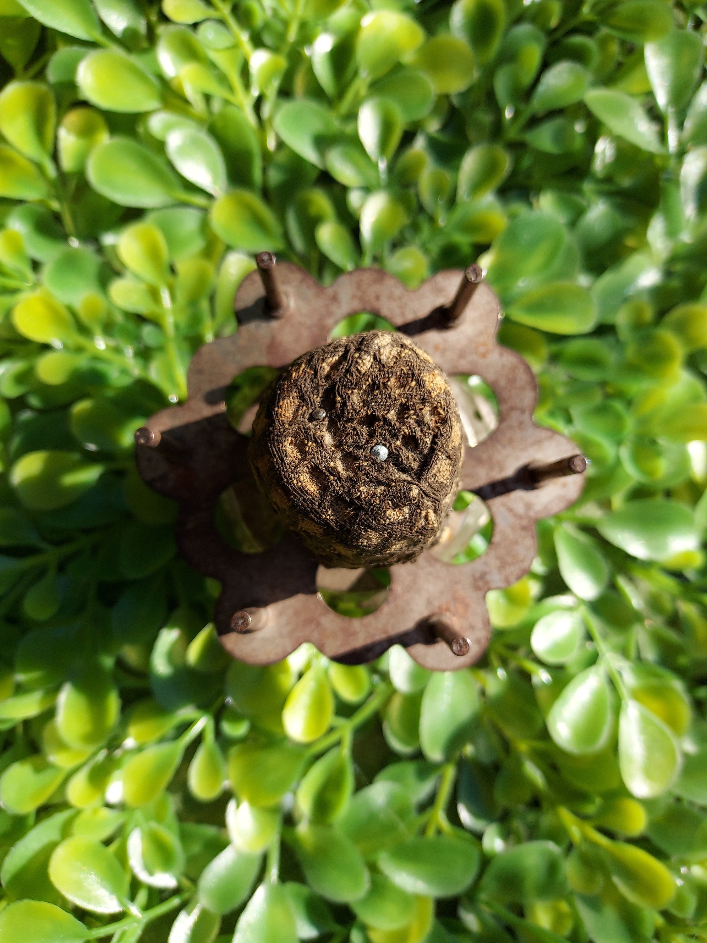 Antique Victorian Swivel Metal Thread Holder W/ Hand-sewn - Etsy