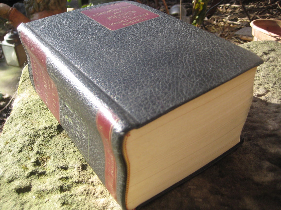 Vintage 1949 Thick and Chunky Handbook of Chemistry and | Etsy