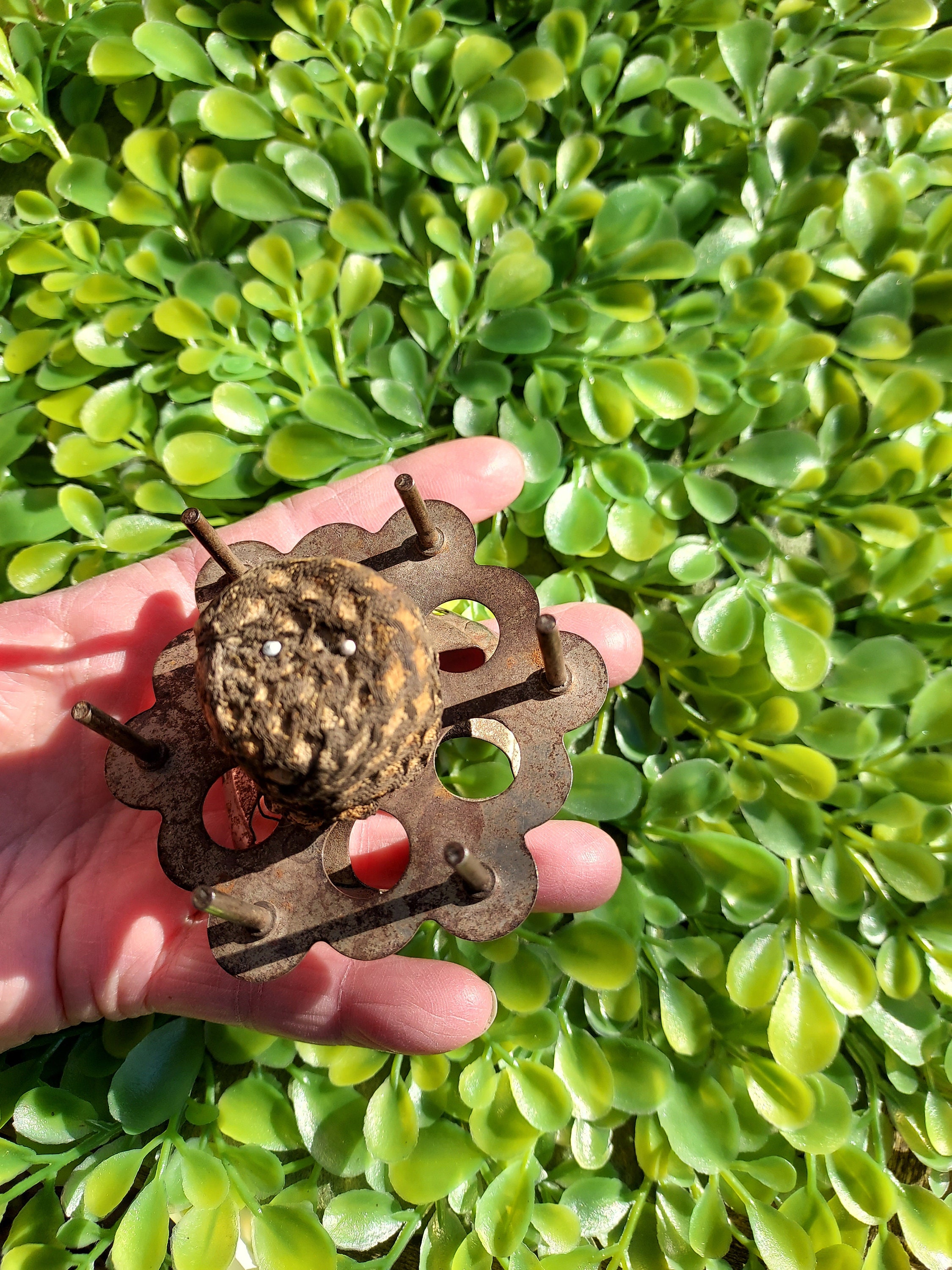 Antique Victorian Swivel Metal Thread Holder W/ Hand-sewn - Etsy