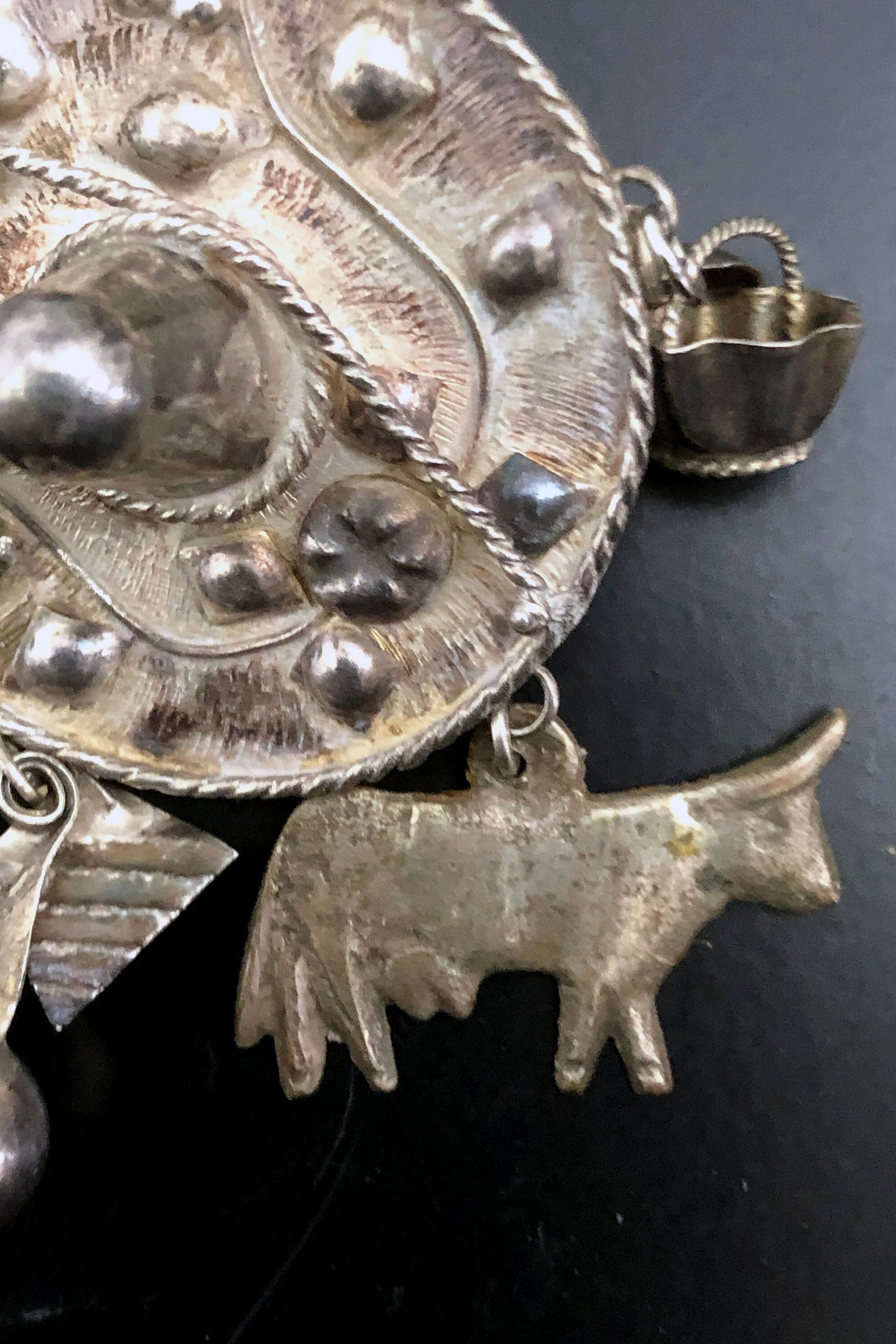 Vintage Silver Brooch Pin Mexican Food Cocina Sombrero - Etsy
