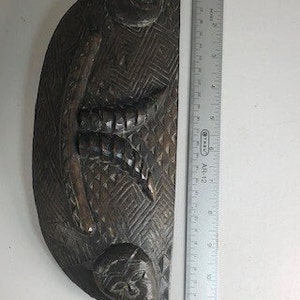 Vintage African Tribal Box Carved Wood Kuba Tukula Box Congo Box ...