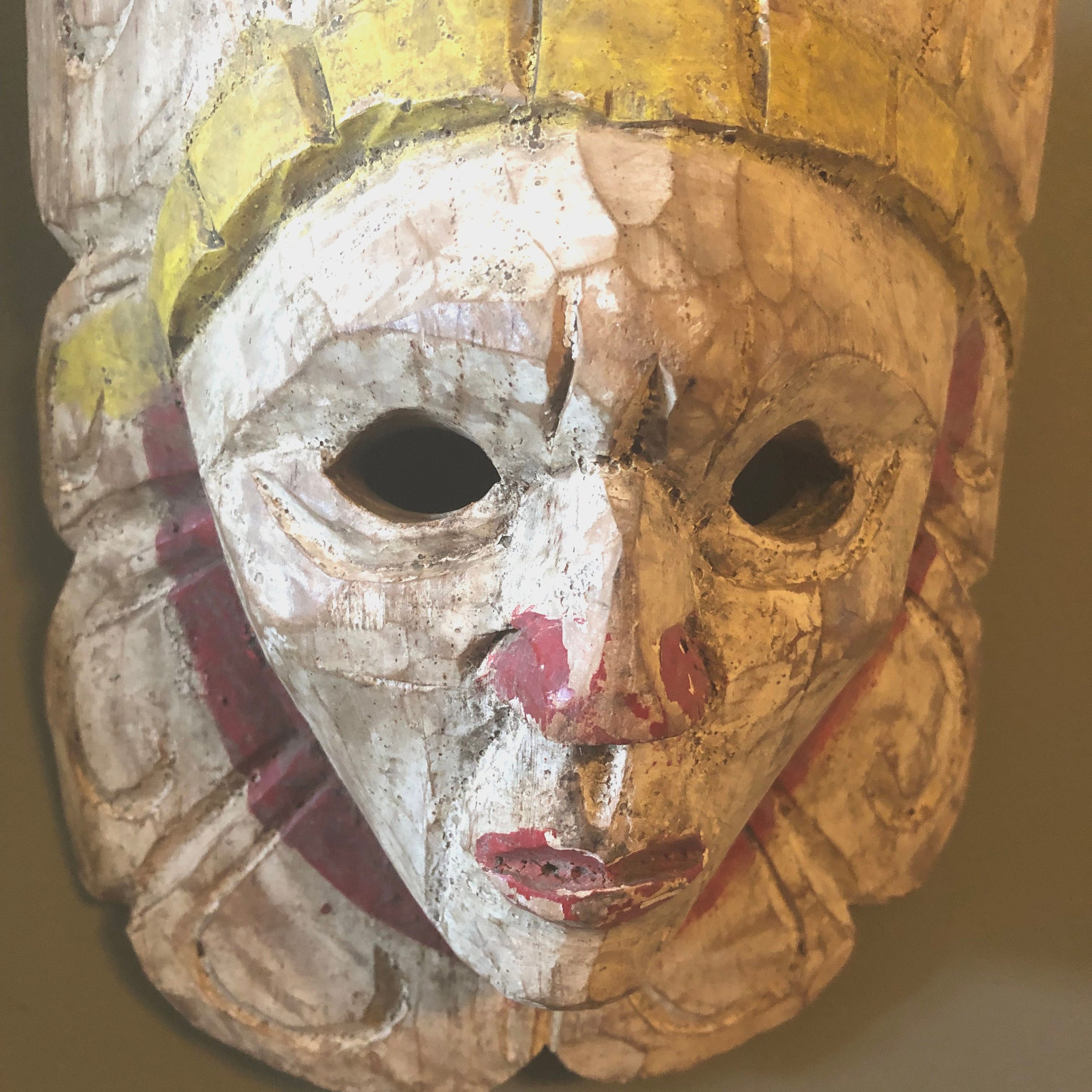 Vintage Mayan King Wooden Mask Guatemalan Hand Carved Hand - Etsy