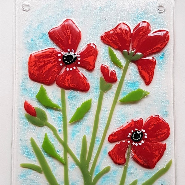 Fused Glass Wall Art - Etsy UK