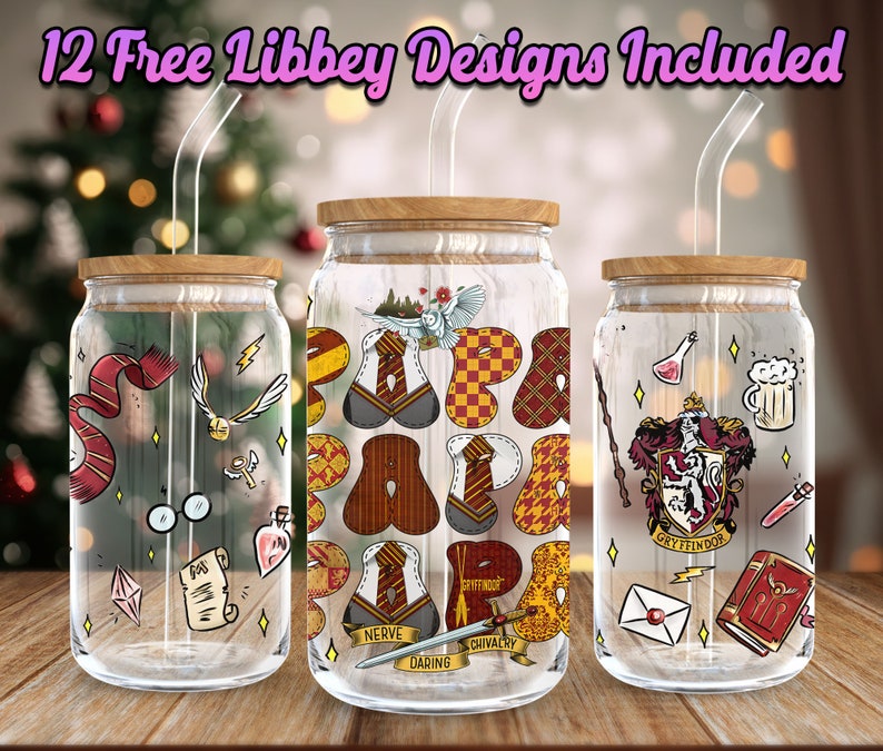 Cartoon 16oz Libbey Glass Can, Super Dad PNG Sublimation, Papa Libbey ...