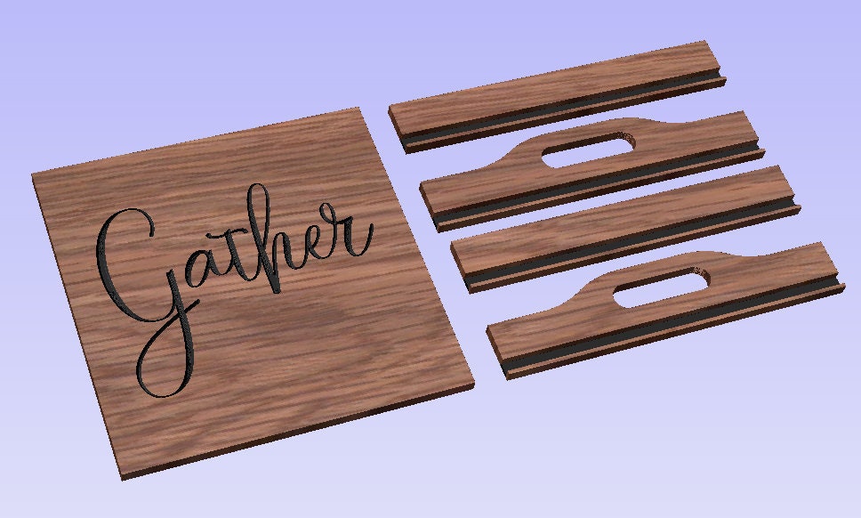 Gather - Serving Tray, CRV, DXF, CNC, Plasma, Vcarve File - Etsy