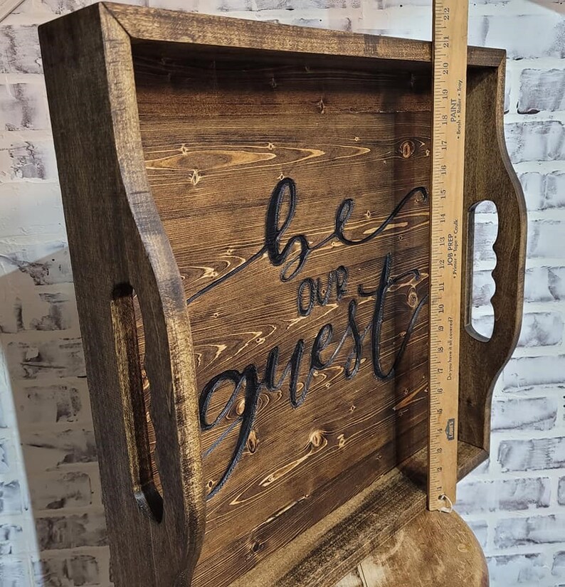 Be Our Guest - Serving Tray Design, CRV, DXF, CNC, Plasma, Vcarve File ...