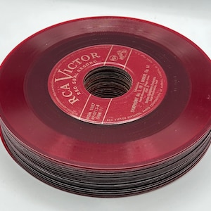 Vintage Vinyl Records Juke Box 45 RPM 7" for Crafting or Decorating ...