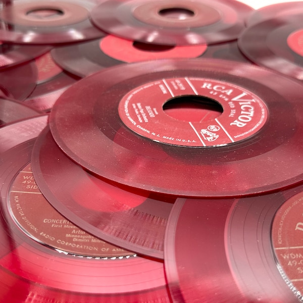 Red Vinyl Records - Etsy