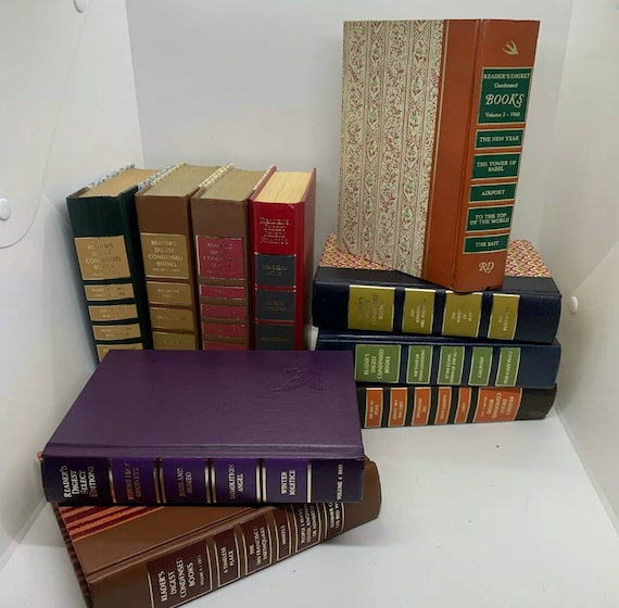 Lot of 10 Vintage Reader's Digest Condensed Books Old - Etsy