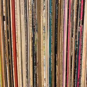 10 Vintage Vinyl Records Playable Vinyl Record Lot With Sleeves Random ...