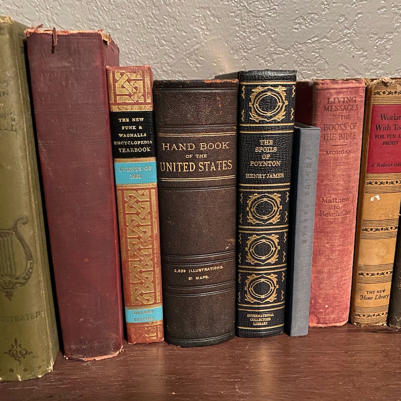 Stacked Books Decor - Etsy