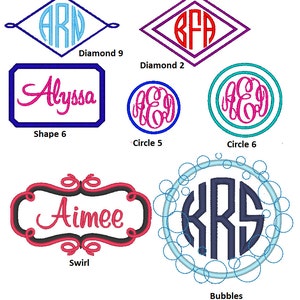 Make a Yours! Add a Frame to Your Monogram or Name on Any of My Items ...