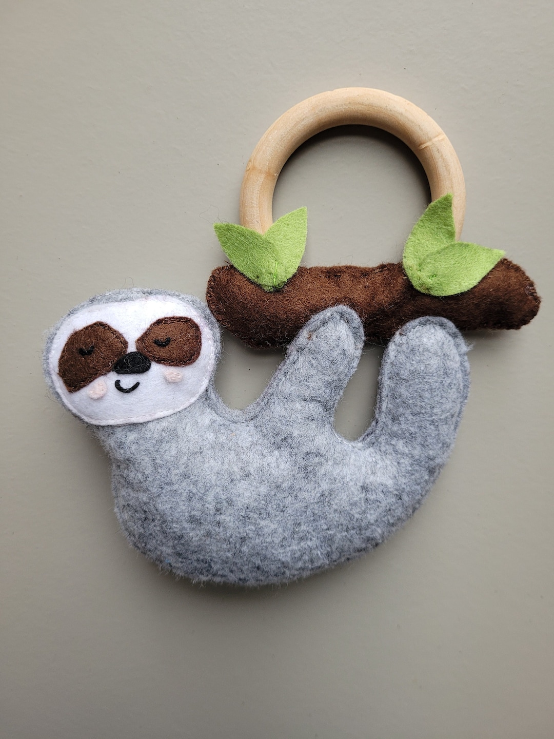 Sloth Baby Rattle - Etsy