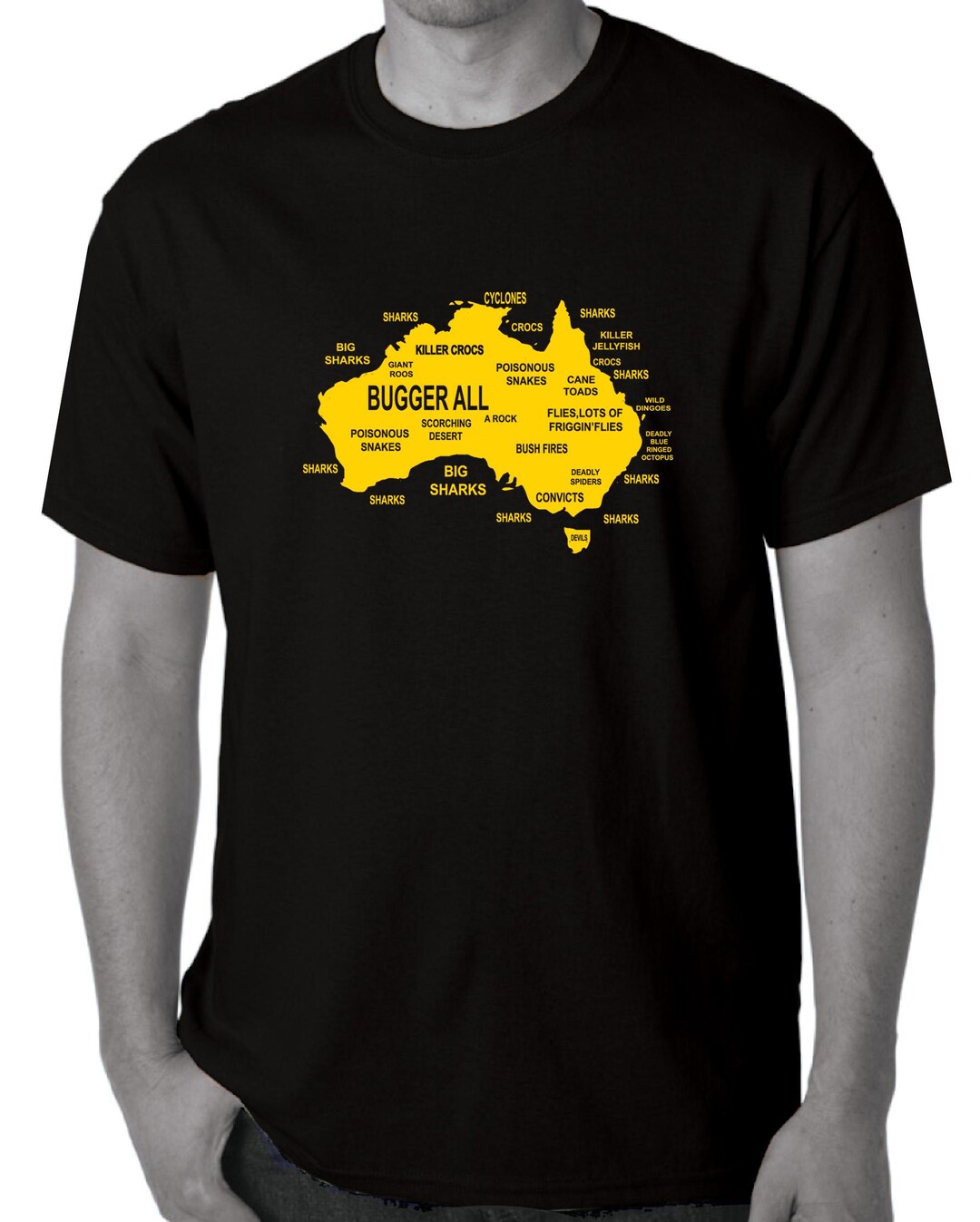 Funny T-shirts Aussie Maps Mens Straya T Shirt Australian Tee Oz - Etsy ...