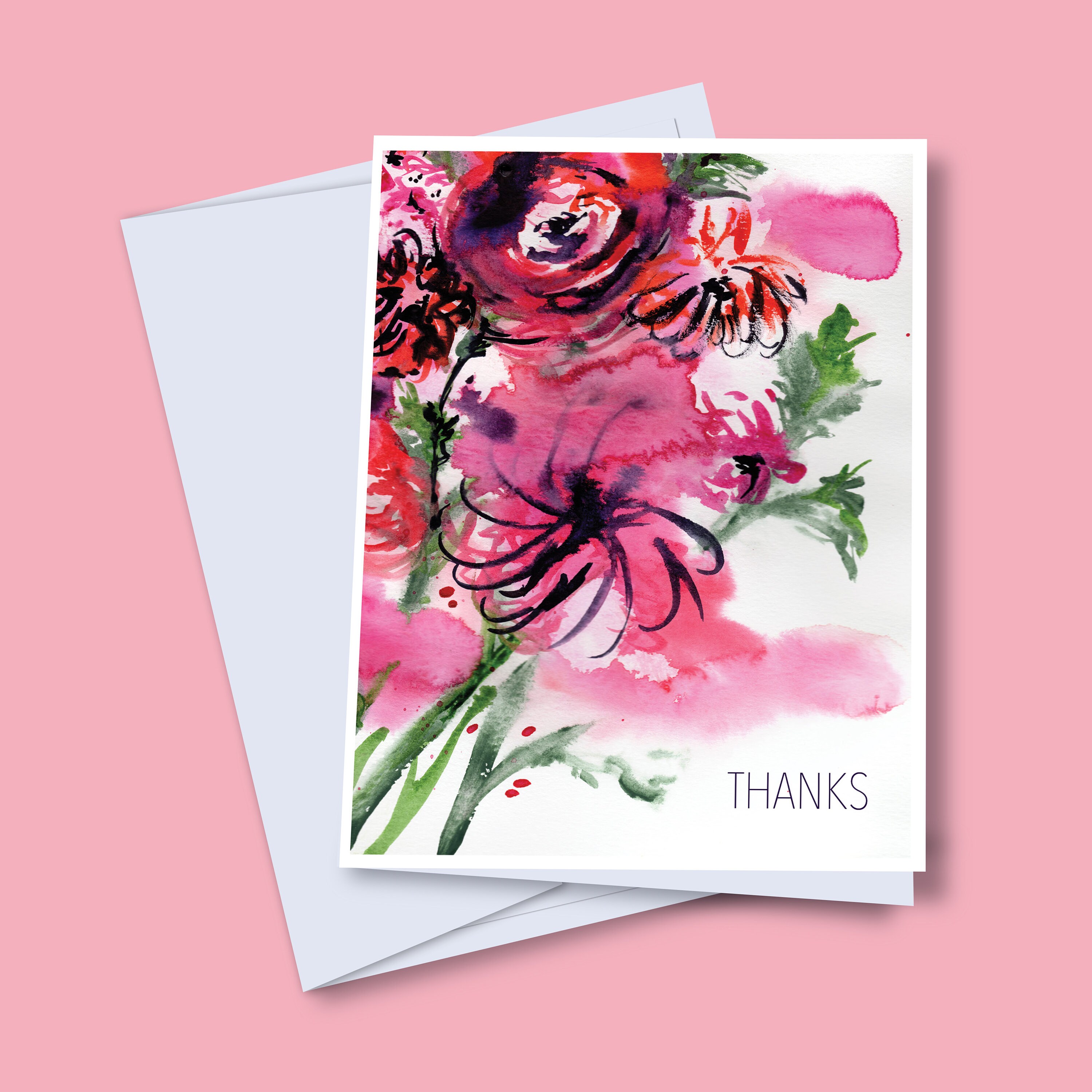 Bourbon Old Fashioned Mixed Drink Watercolor Card | Watercolor Drink ...