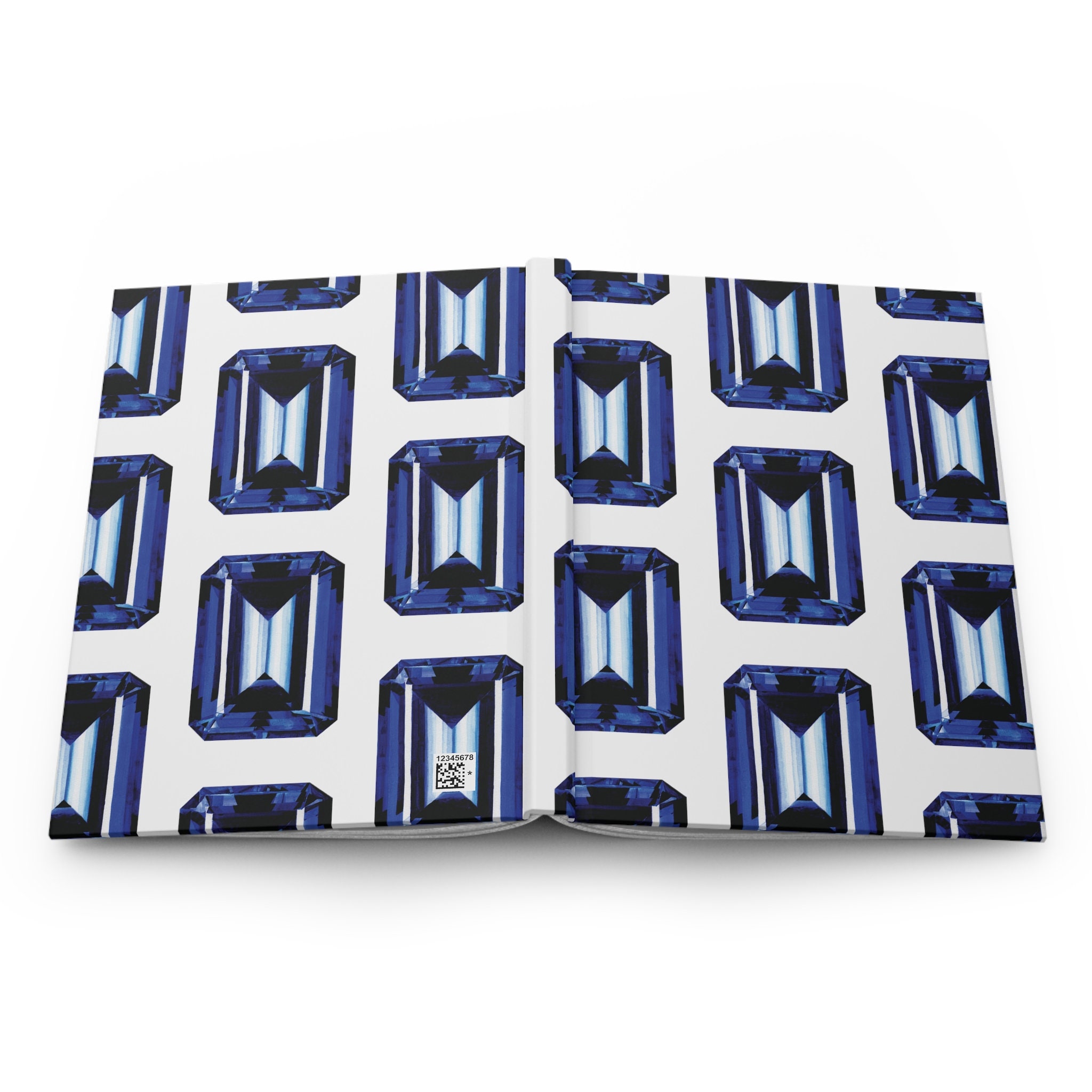 Sapphire Watercolor Matte Cover Hardcover Journal, Ruled Line Pages ...