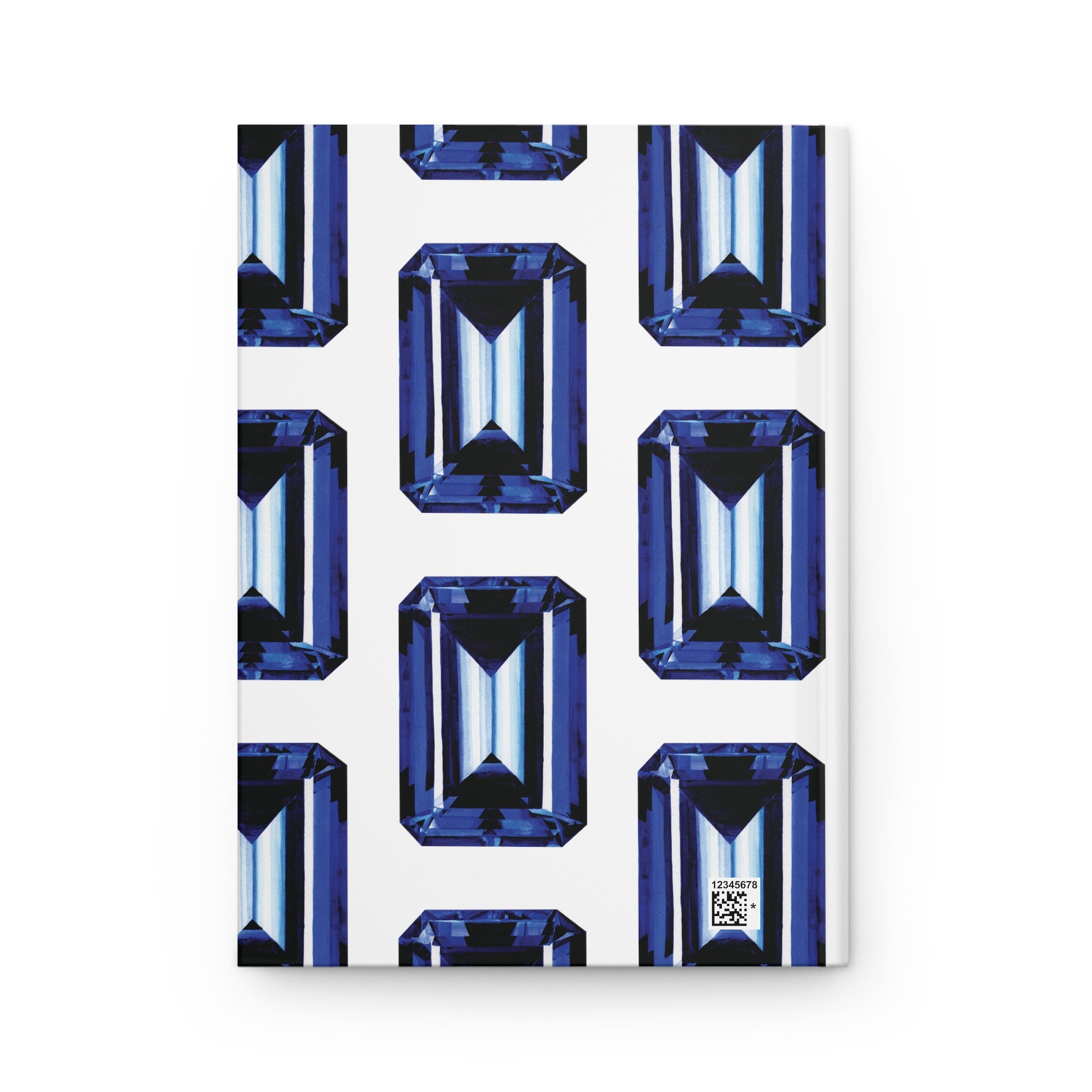 Sapphire Watercolor Matte Cover Hardcover Journal, Ruled Line Pages ...