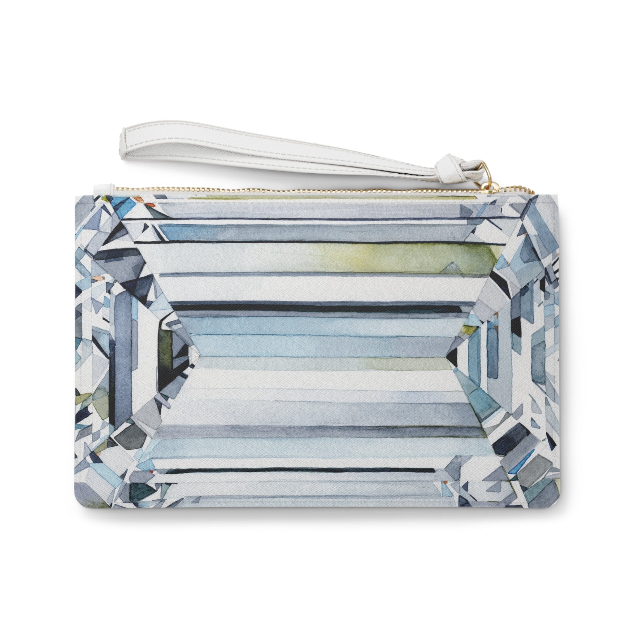 Diamond Watercolor Gemstone Clutch Bag, Art Print, Small Crystal Purse ...