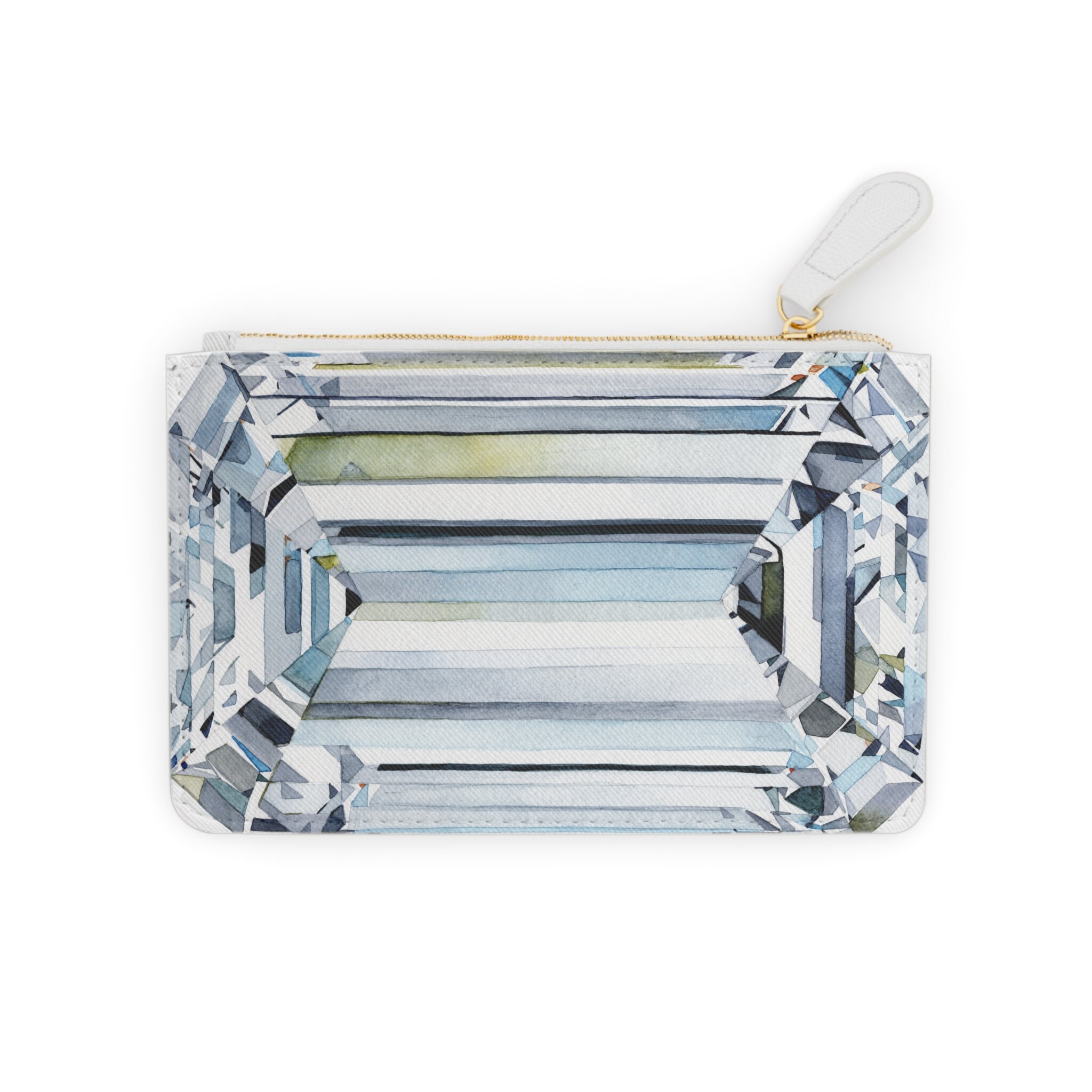 Diamond Gemstone Coin Purse, Watercolor Design, Small Crystal Mini ...