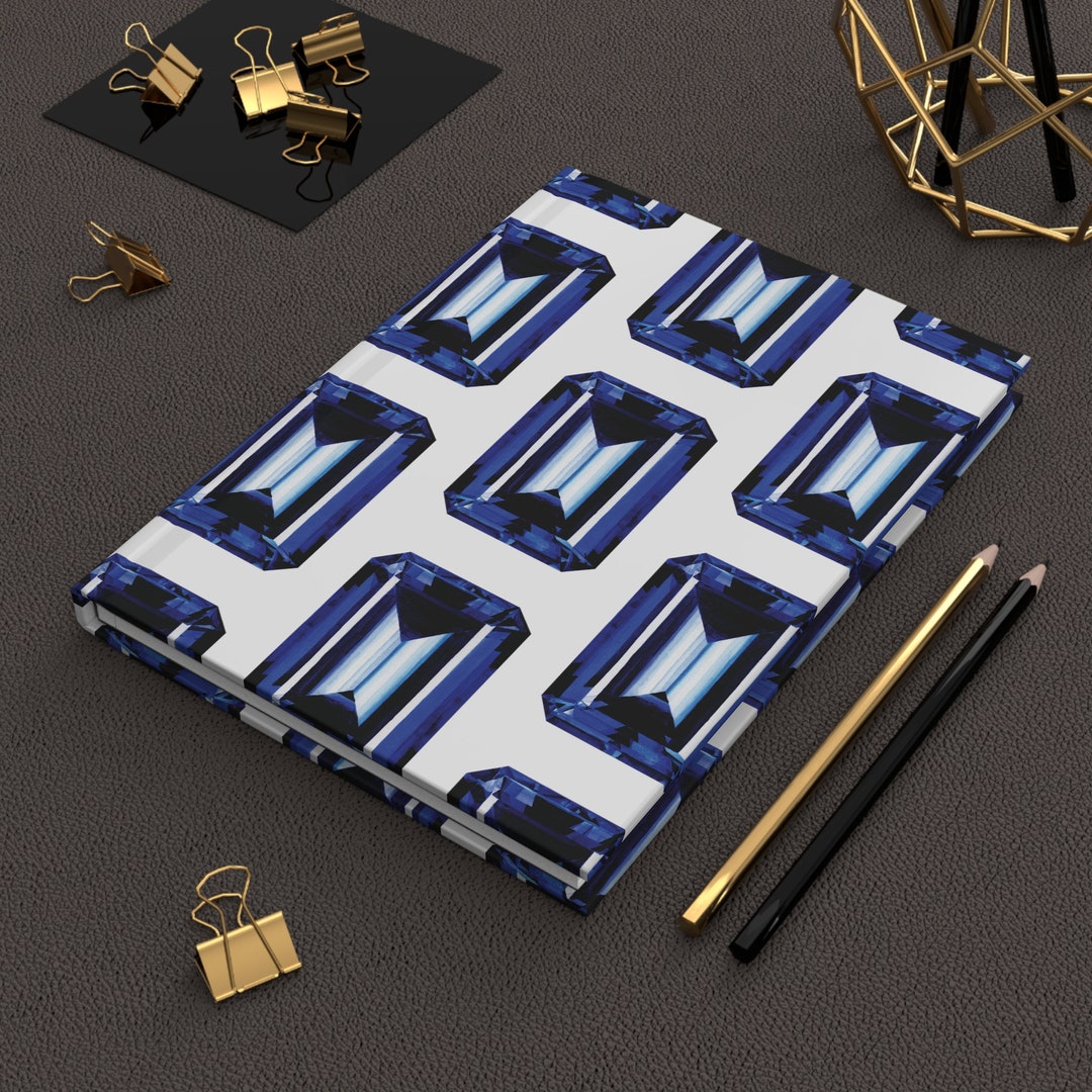 Sapphire Watercolor Matte Cover Hardcover Journal, Ruled Line Pages ...