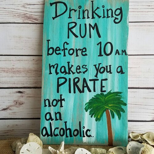 Rum Sign Porch Sign Patio Decor Tiki Bar Unique Gift for - Etsy