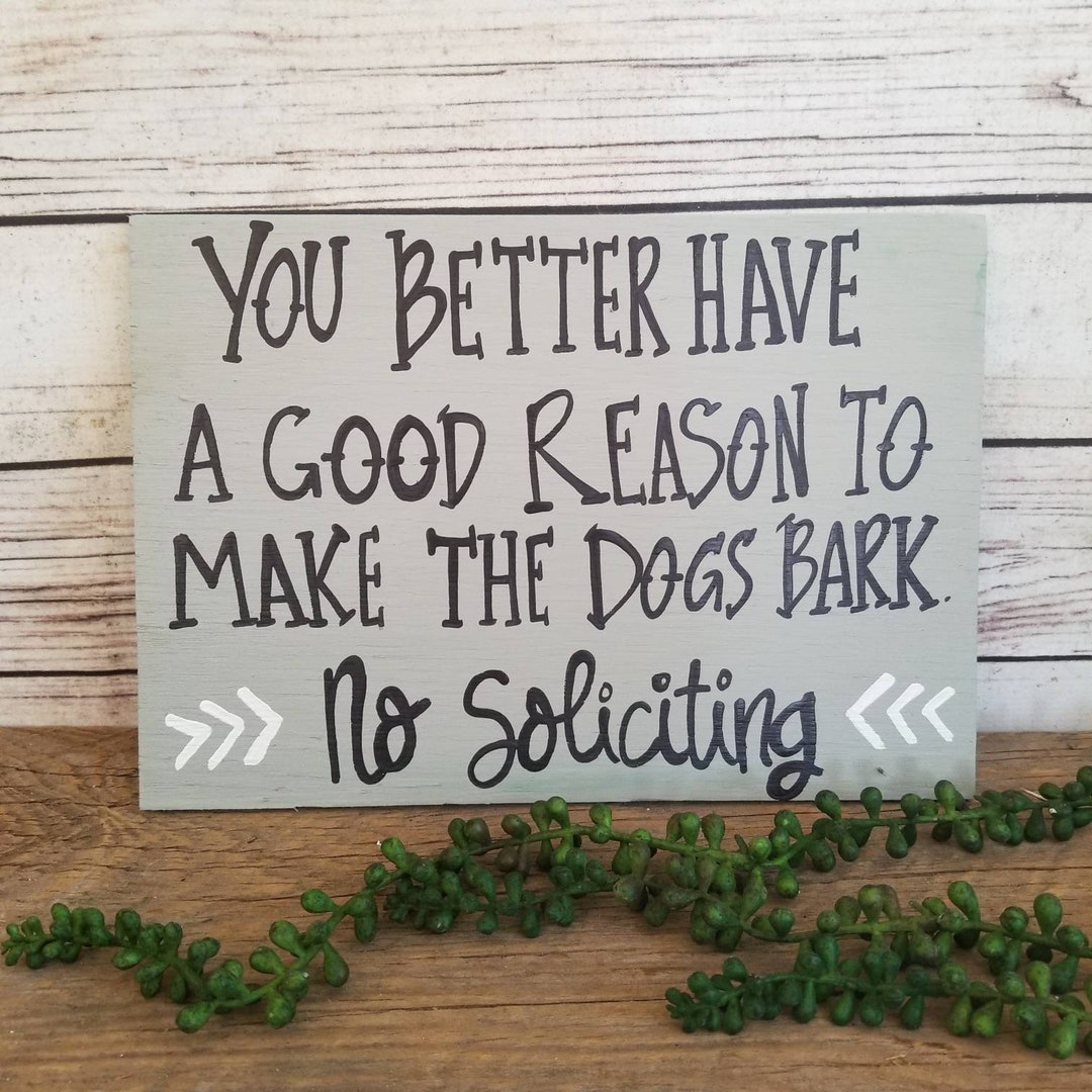 Funny Do Not Knock Sign, Barking Dogs, No Solicitation, Do Not Disturb ...