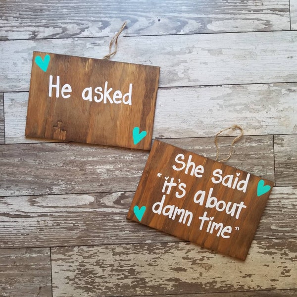 He Asked She Said - Etsy