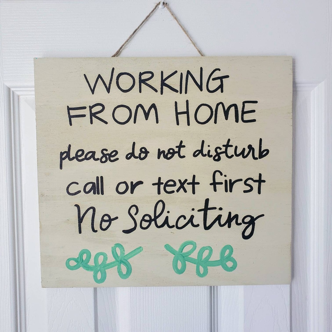 Working Do Not Disturb Sign, Work at Home Door Sign, Work at Home Mom ...