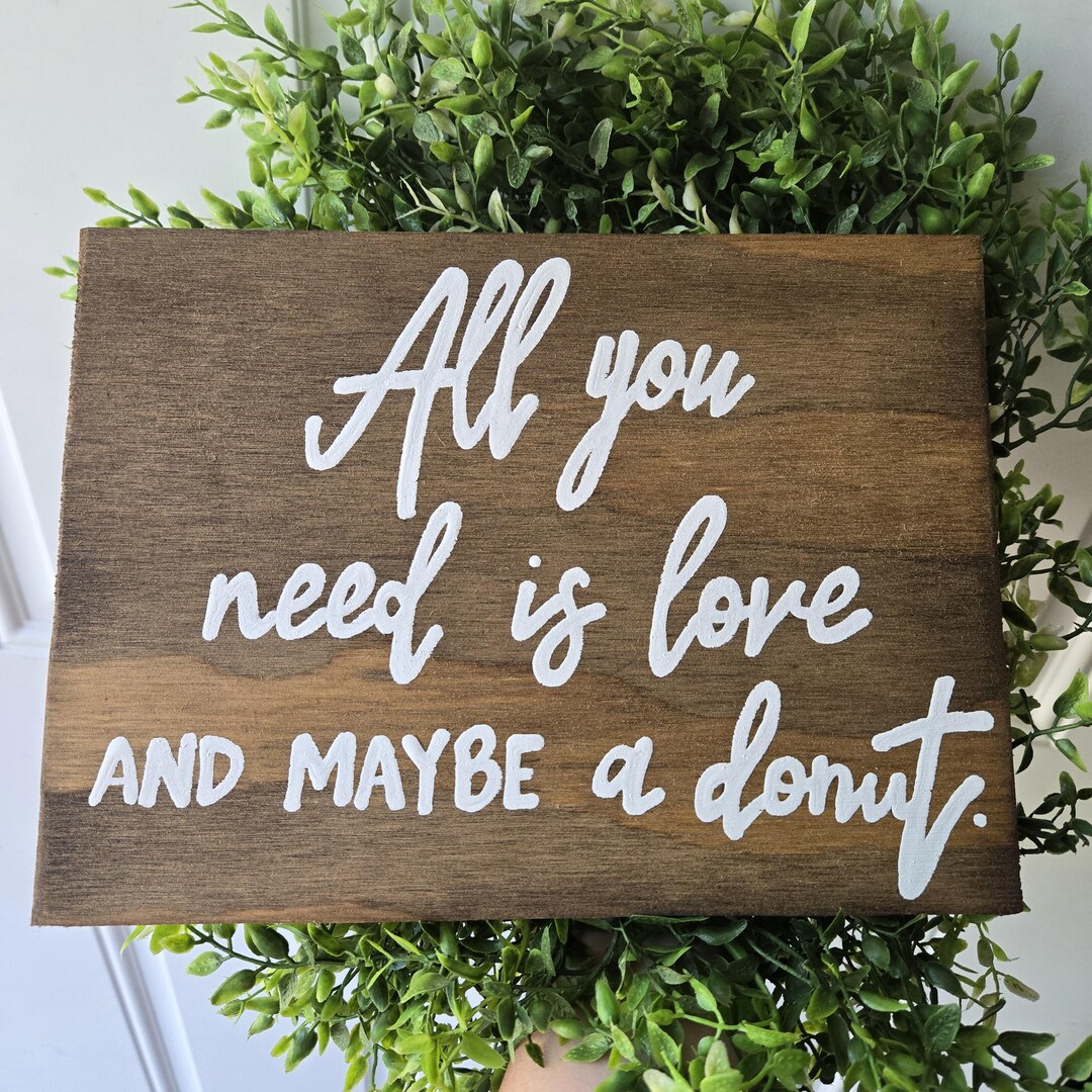 Donut Sign, Donut Party Favor Sign, Donut Wedding Sign, Donut Birthday ...