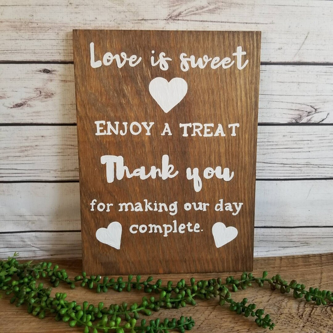 Wedding Candy Table Sign, Candy Buffet, Sweet Treat, Sweets Table ...