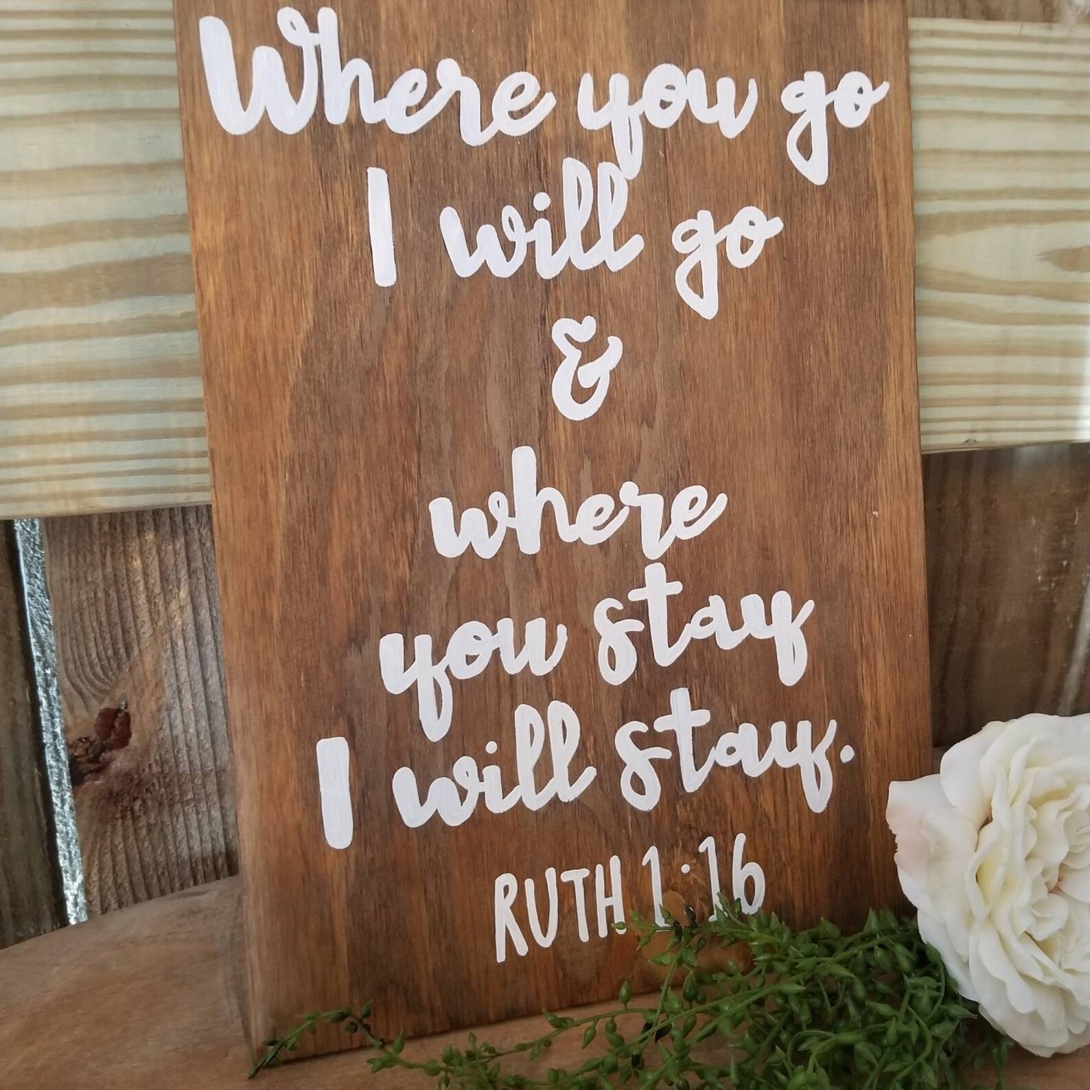Ruth Bible Verse Ruth 1:16 Custom Wood Wedding Signs Rustic - Etsy