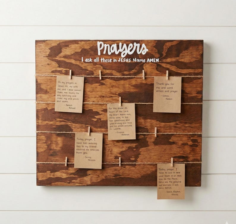 Handmade Prayer & Praises Wood Board, Christian Home Decor - Etsy