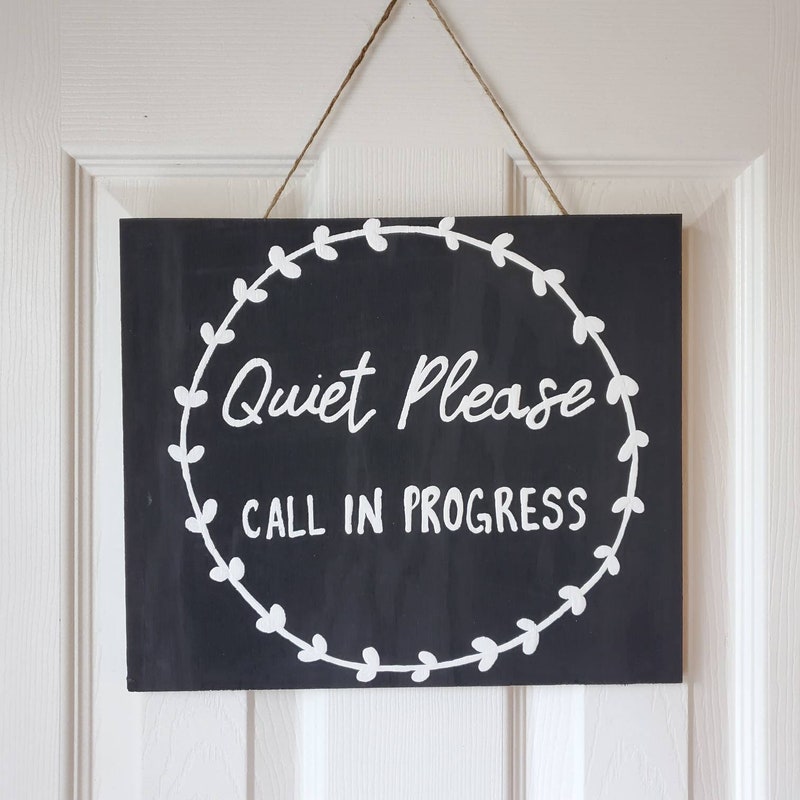 Quiet Please Sign - Etsy