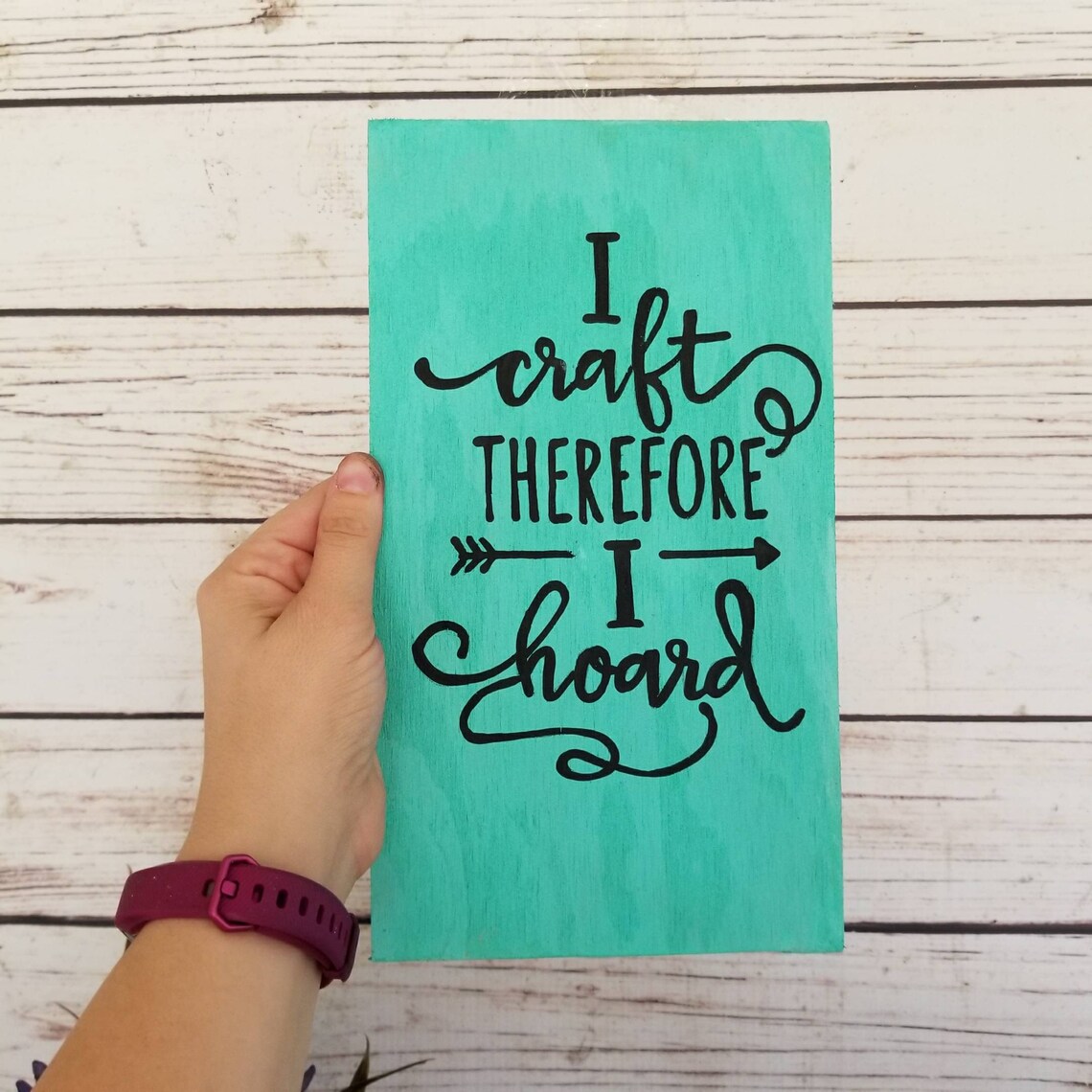 Craft Room Sign, Crafter Gift, Crafting Quote, Funny Sign, Handlettered ...