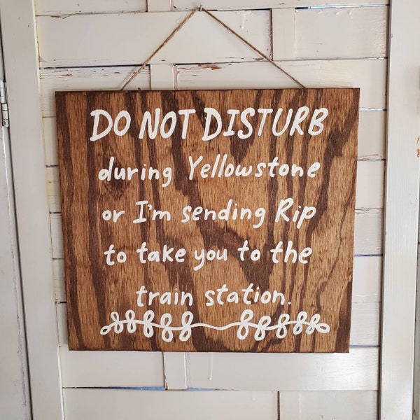 Yellowstone Sign - Etsy