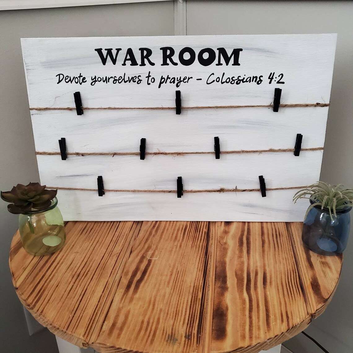 Prayer Board War Room Prayer Sign Christian Sign Bible - Etsy