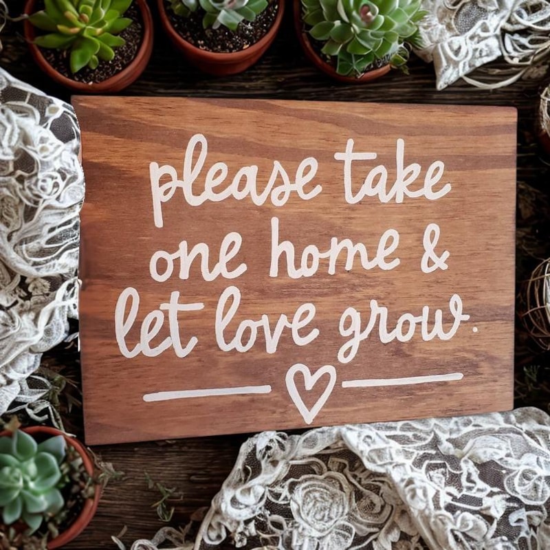 Let Love Grow Sign - Etsy