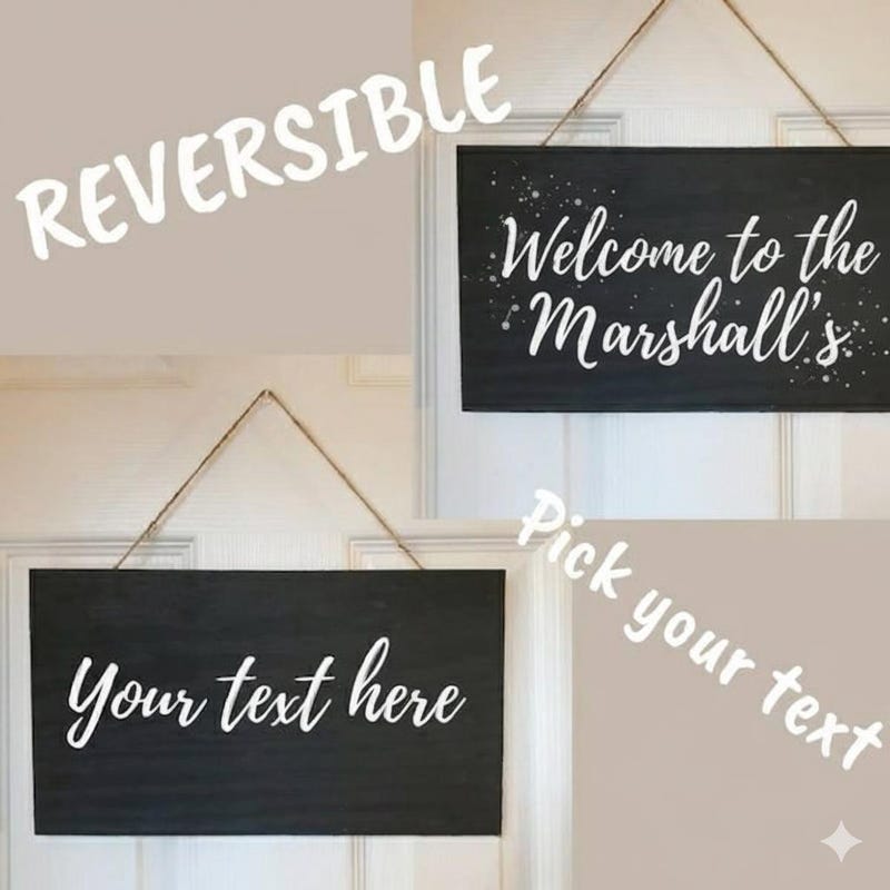 Reversible Sign - Etsy