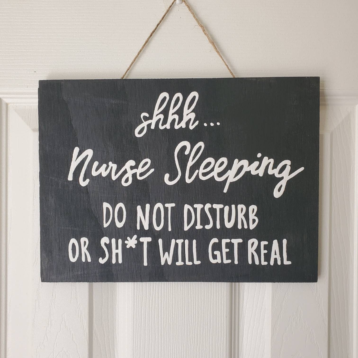 Nurse Sign Sleeping Nurse Nurse Gift RN Gift LPN Gift | Etsy