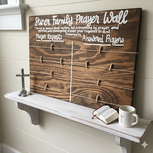 Custom Wooden Prayer Board: Christian Home Decor - Etsy