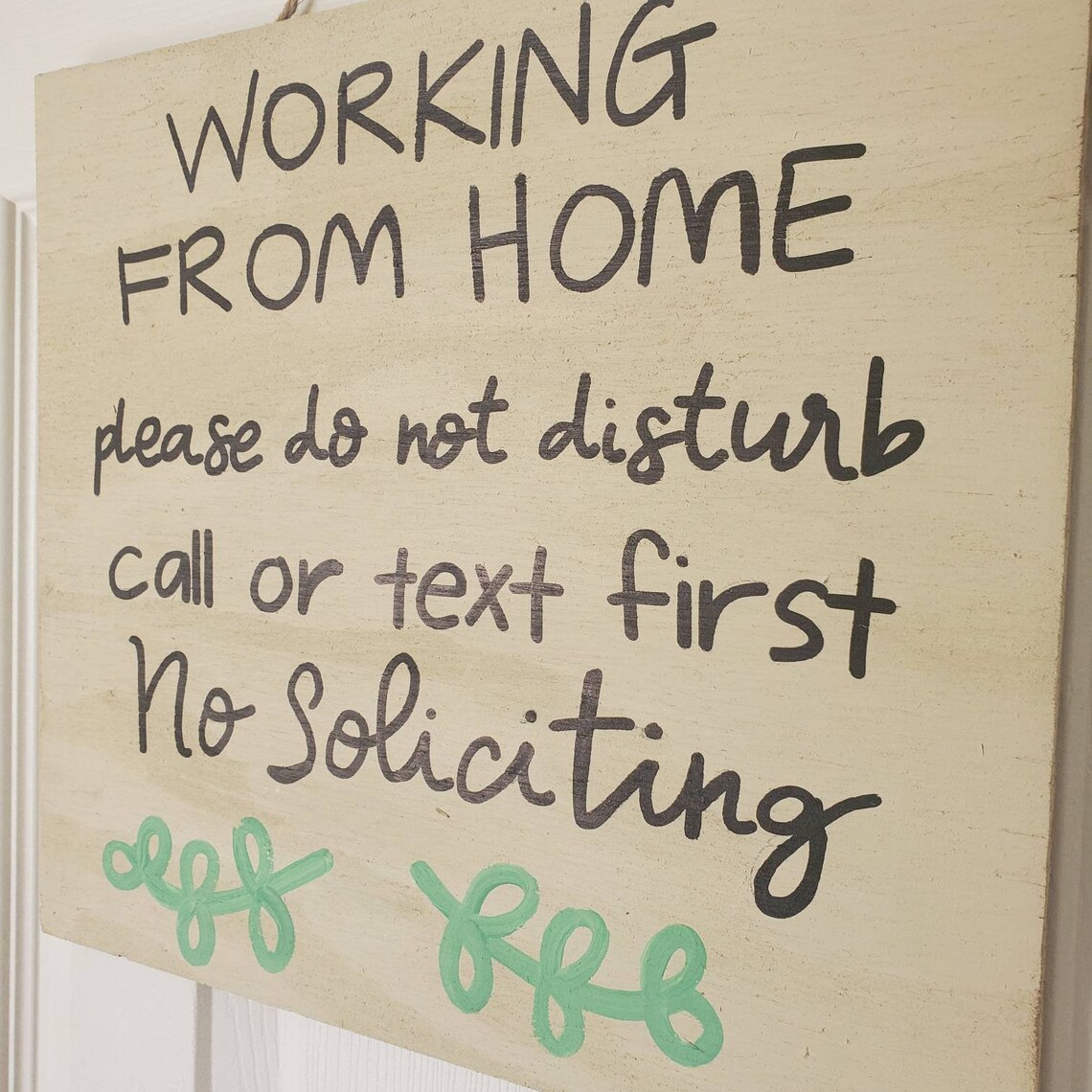 Working Do Not Disturb Sign Work at Home Door Sign Work at | Etsy